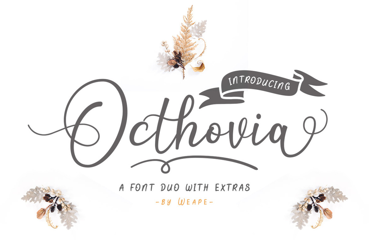 Octhovia Script Font | Weape Studio | FontSpace