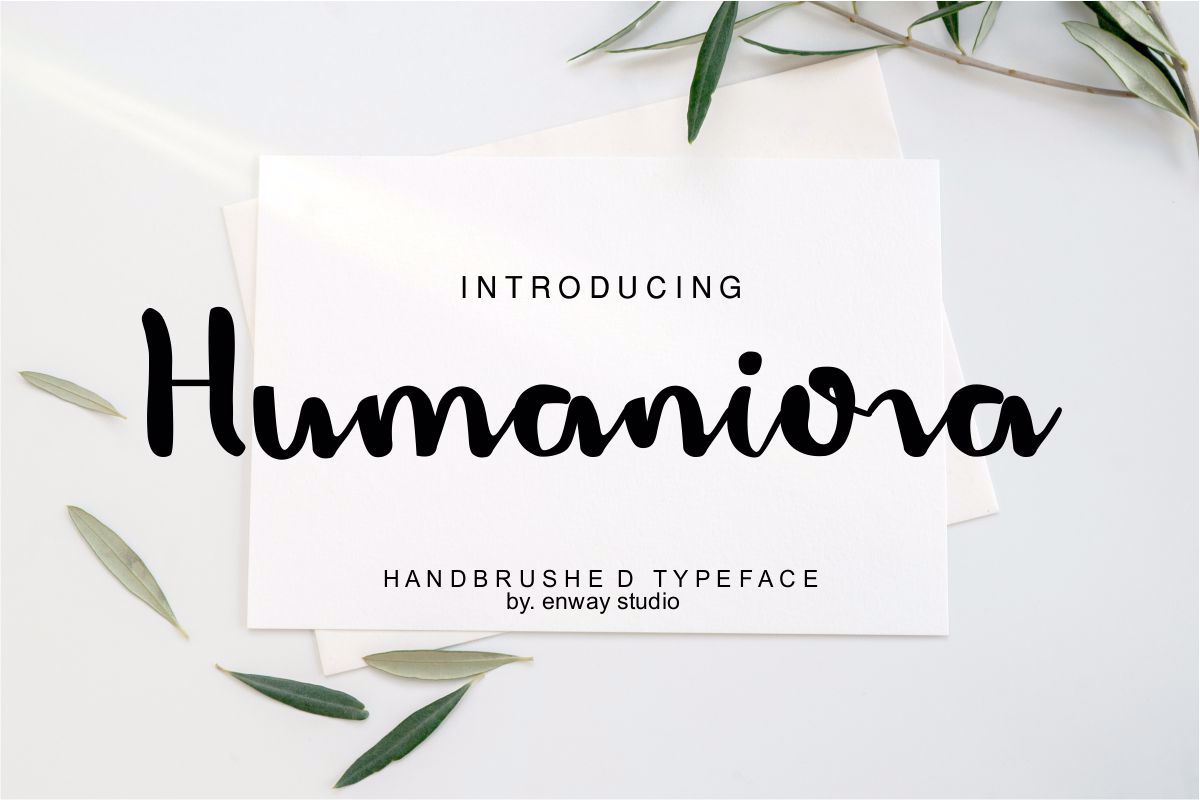 Humaniora Brush Font | enway studio | FontSpace