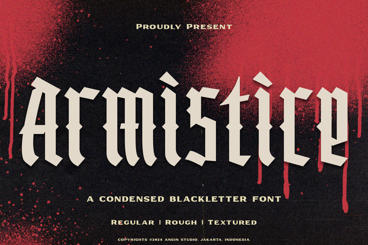 Armistice Font | Angin.studio | FontSpace