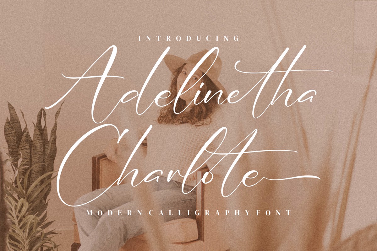 Adelinetha Charlote Font | Integritype Studio | FontSpace