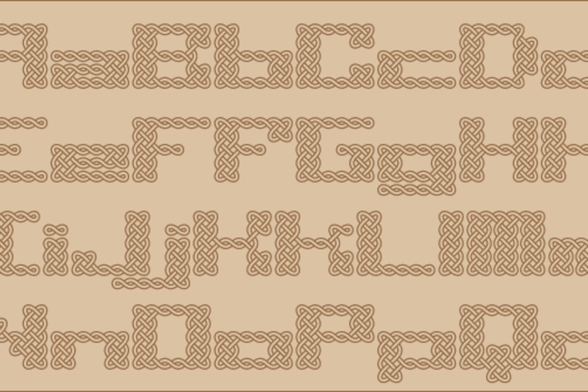 Knot BRK Font | Ænigma Fonts | FontSpace