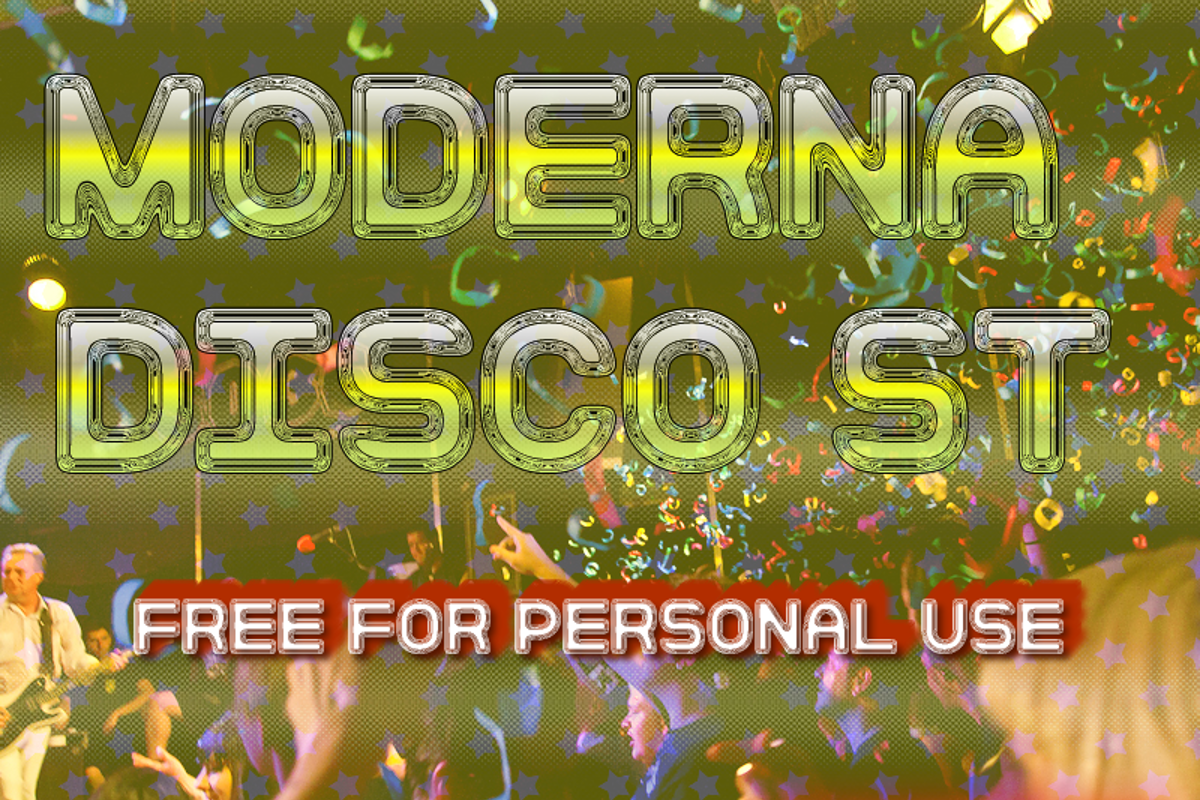 Moderna Disco St Font - Free Download