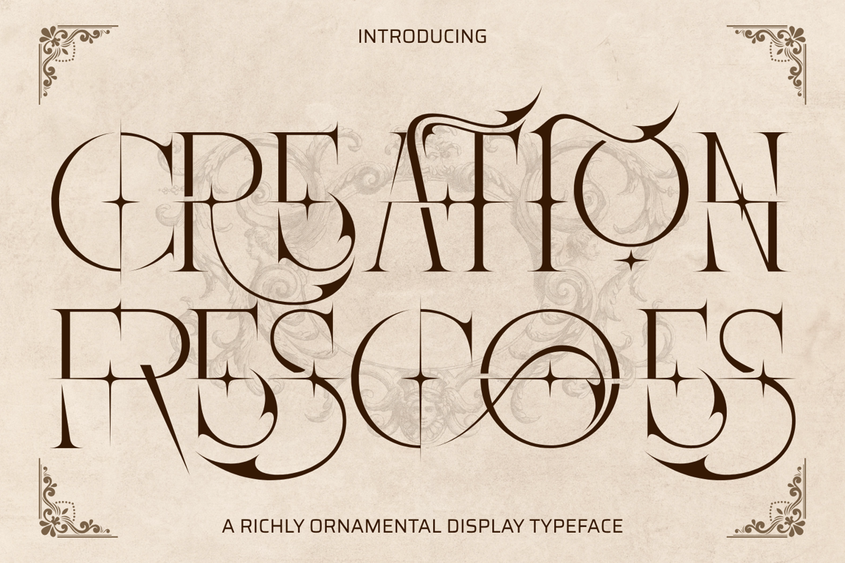 CREATION FRESCOES Font | 177Studio | FontSpace