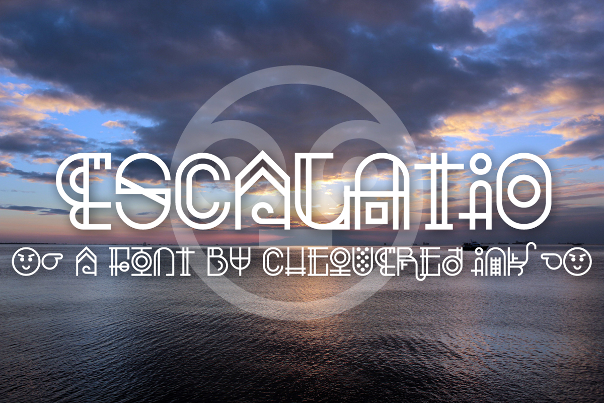 Escalatio Font | Chequered Ink | FontSpace