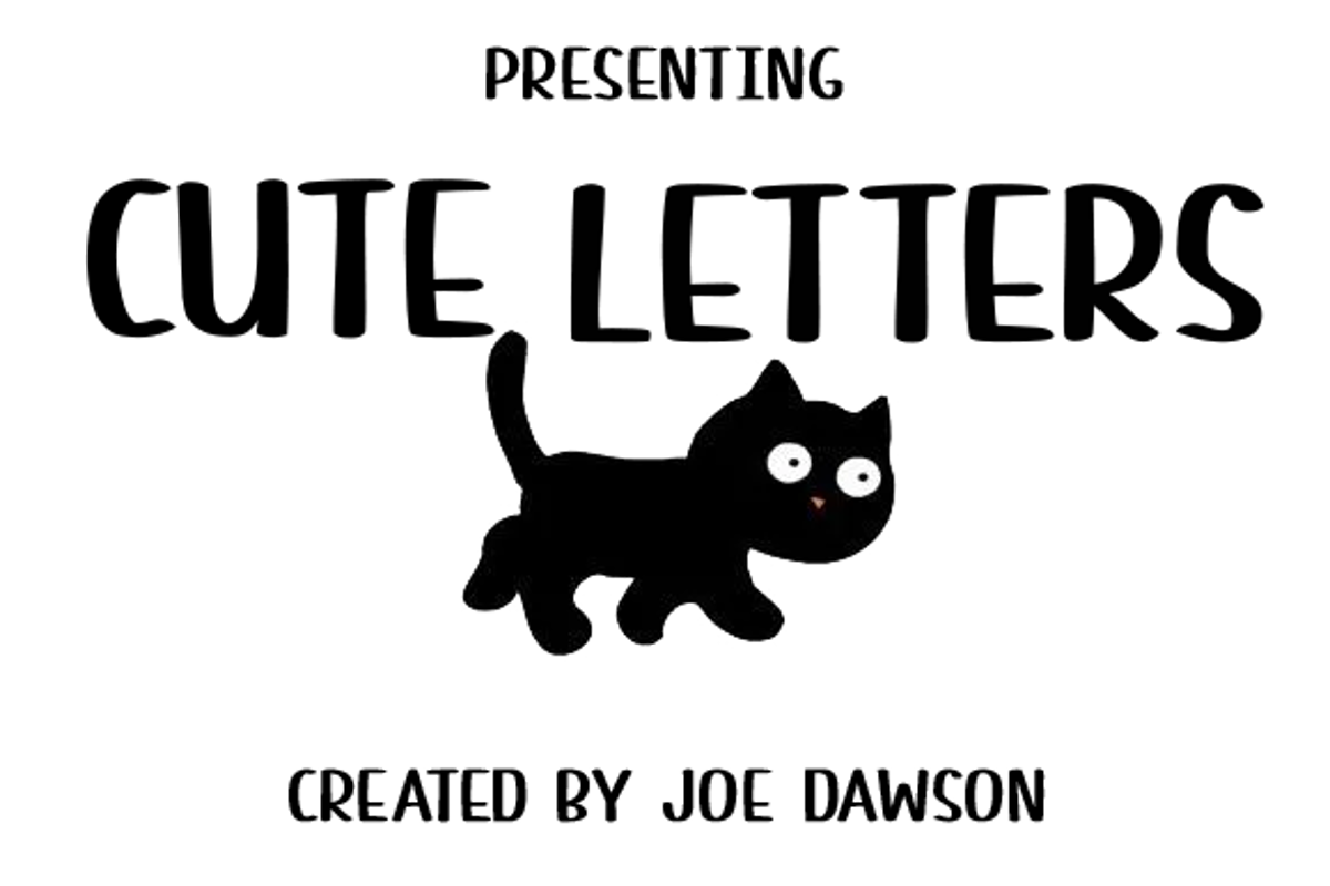 Cute Letters Font | Joseph Dawson | FontSpace
