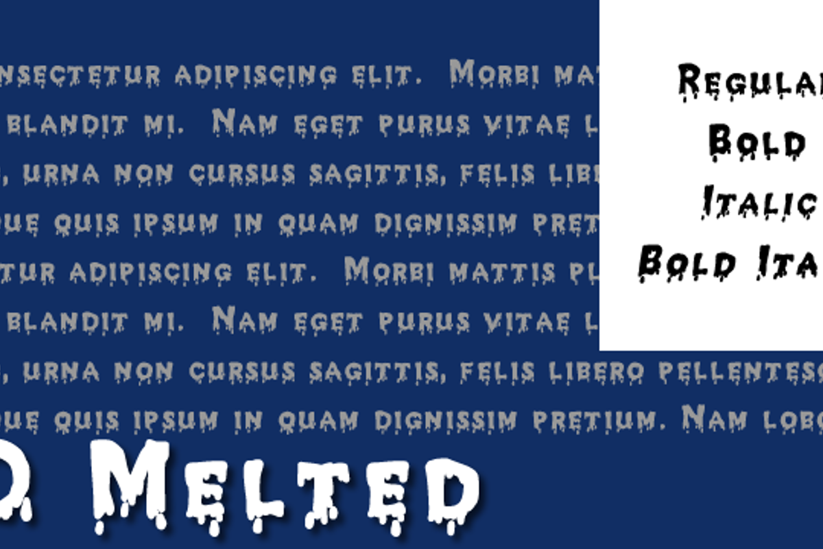 JD Melted Font | Jecko Development | FontSpace