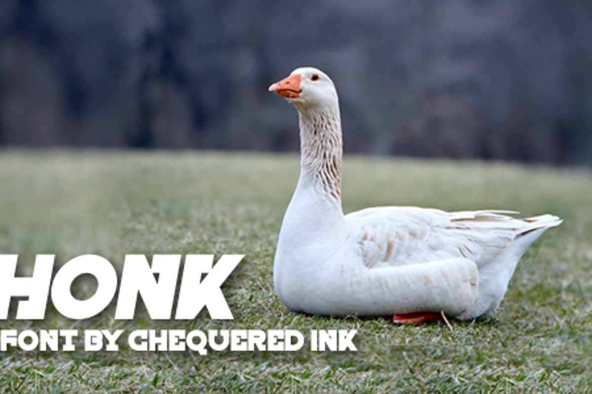 Honk Font | Chequered Ink | FontSpace