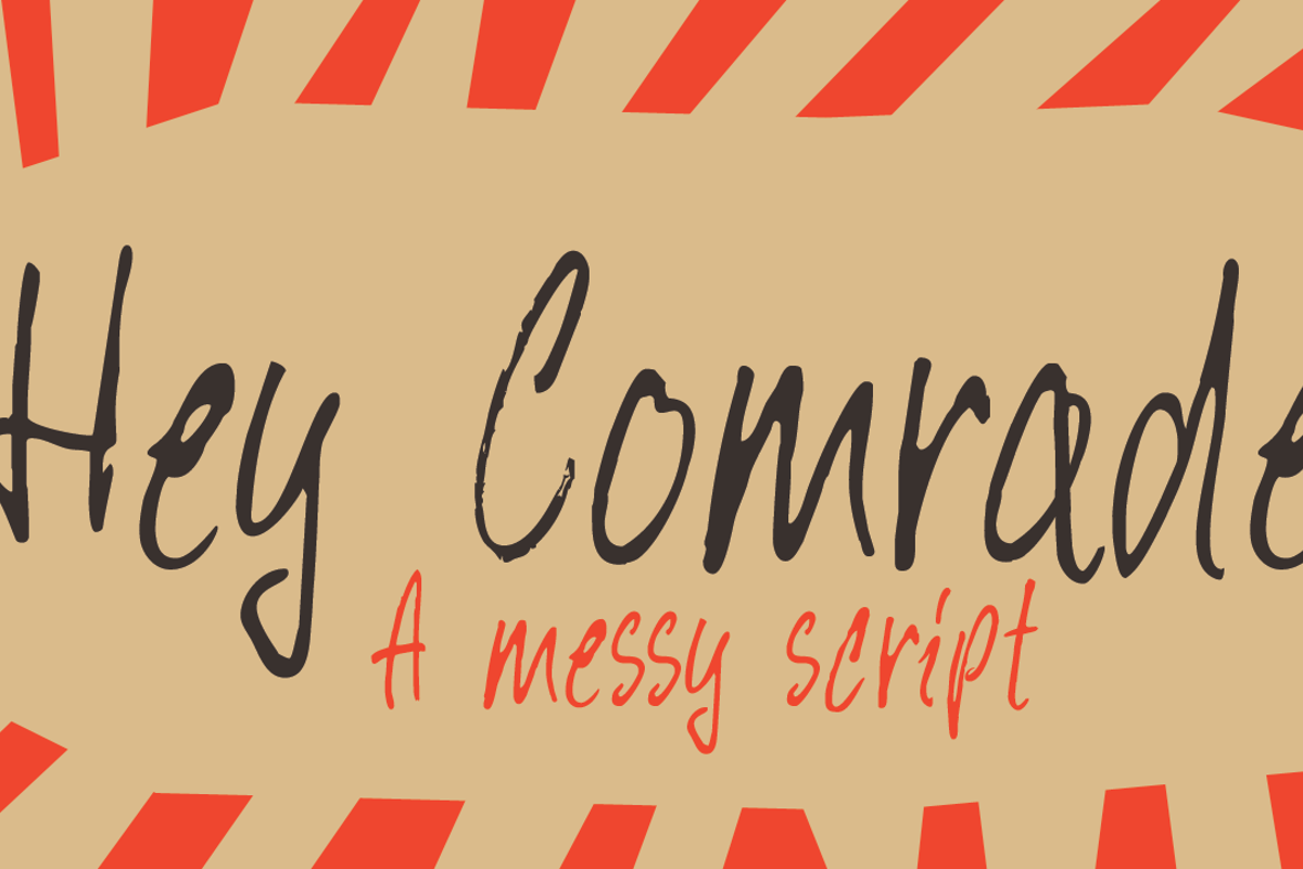 DK Hey Comrade Font - Free Download