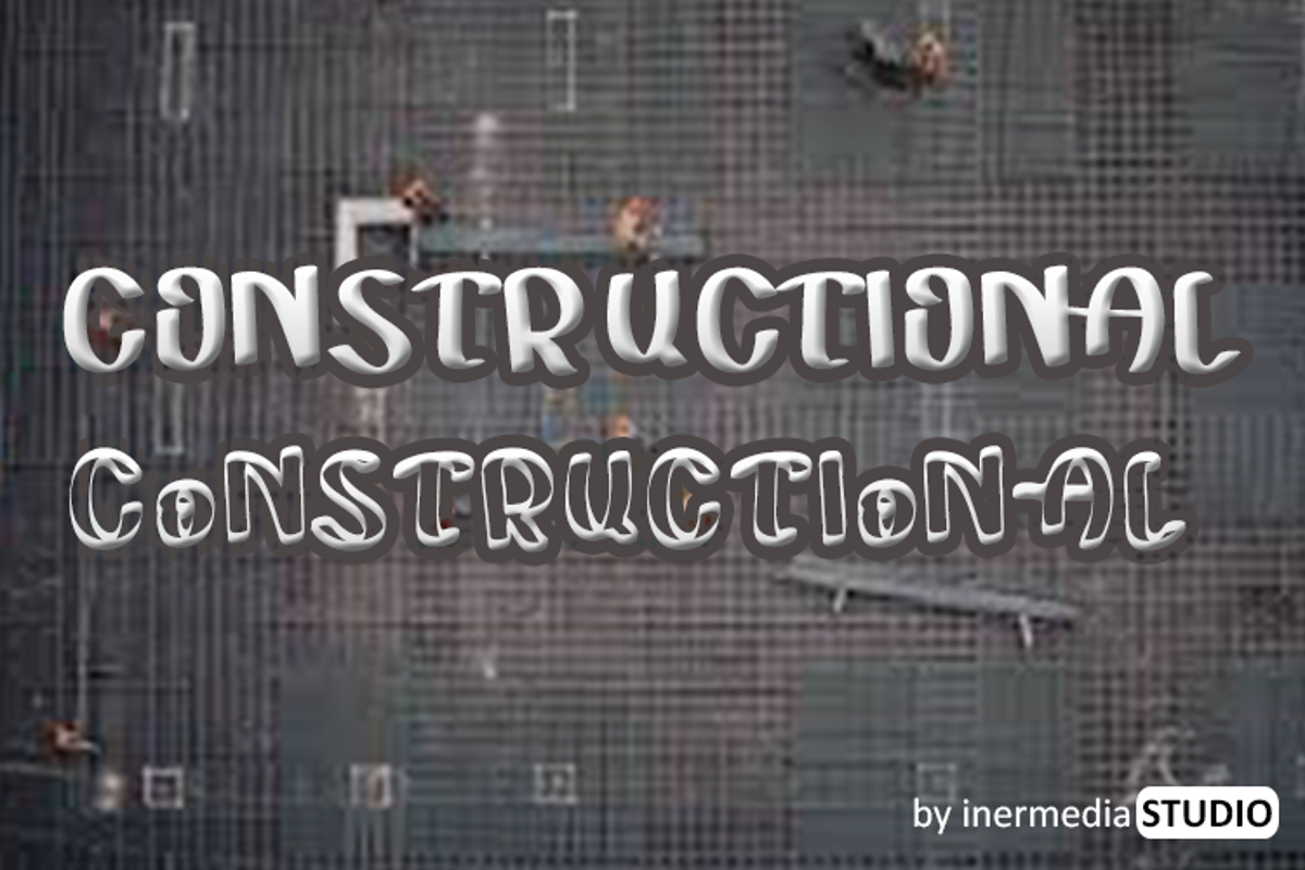 CONSTRUCTIONAL Font - Free Download