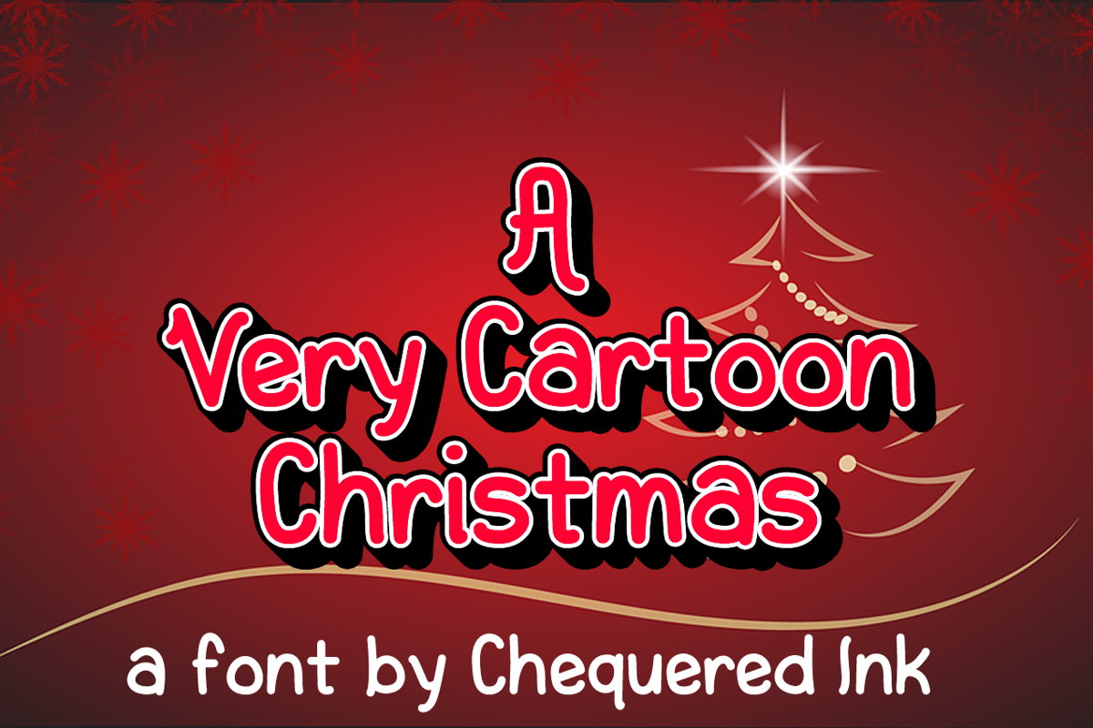 A Very Cartoon Christmas Font | Chequered Ink | FontSpace