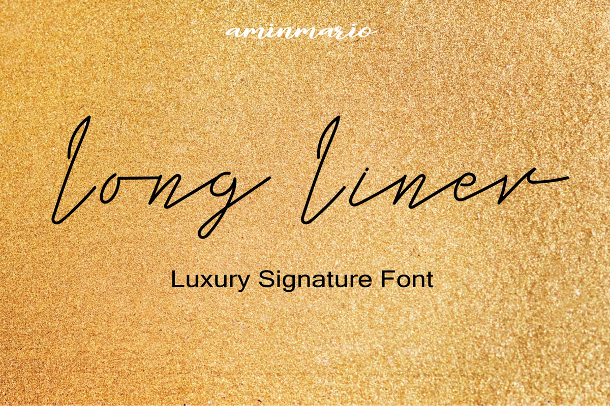 Long Liner Font | aminmario | FontSpace