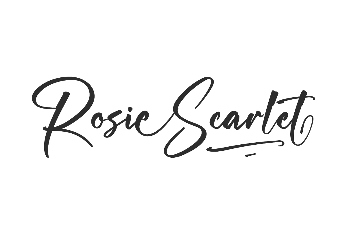 Rosie Scarlet Font | NihStudio | FontSpace