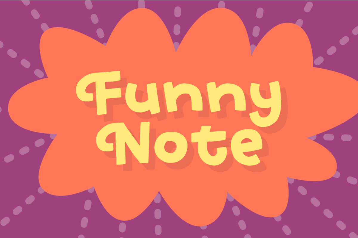 Funny Note Font - Free Download
