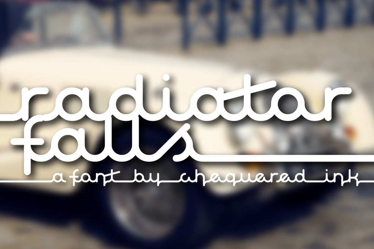 Radiator Falls Font | Chequered Ink | FontSpace