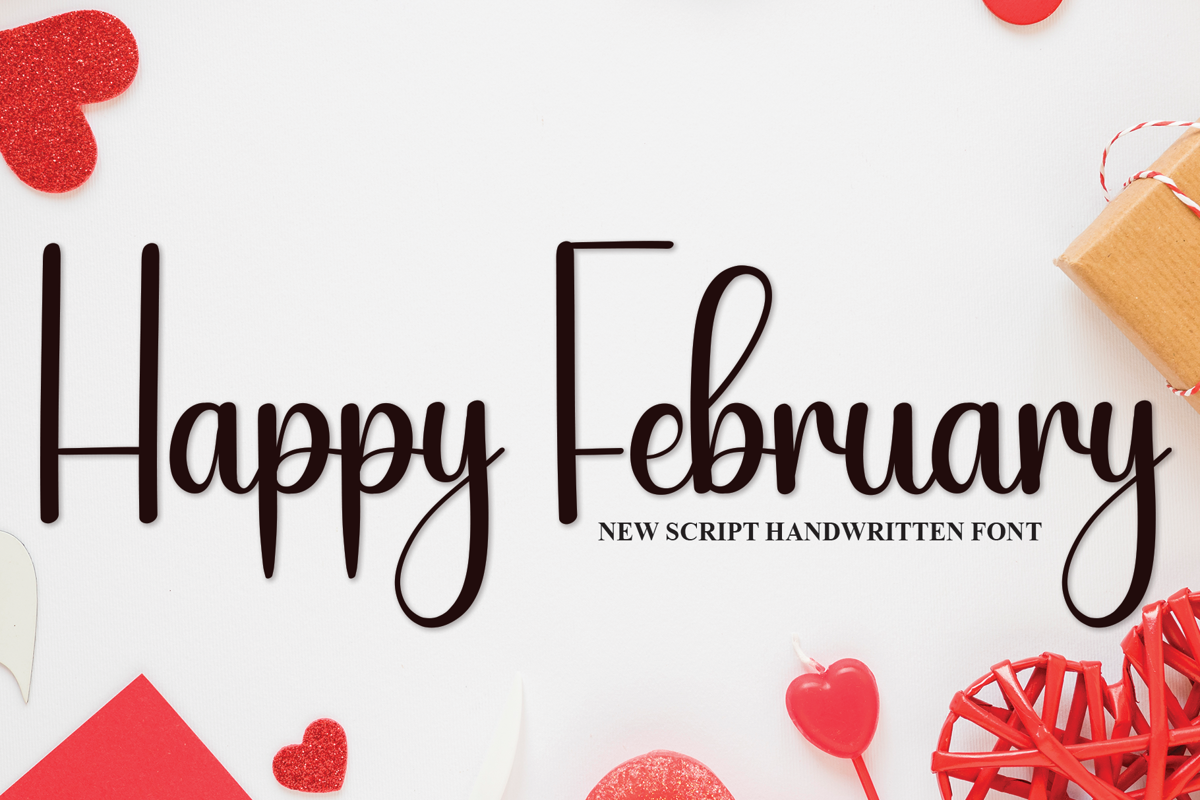 Happy February Font | scratchones_creative | FontSpace