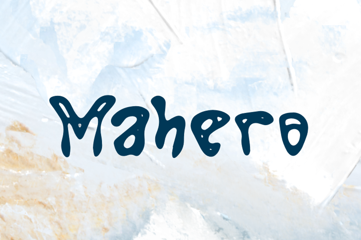 M Mahero Font | wepfont | FontSpace