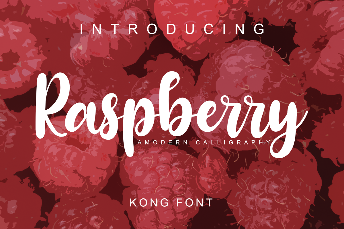 Raspberry Font | Fontkong | FontSpace