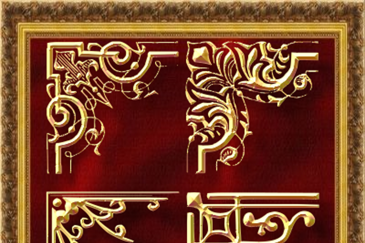 Vintage Decorative Corners 20 Font | Sughayer Foundry | FontSpace