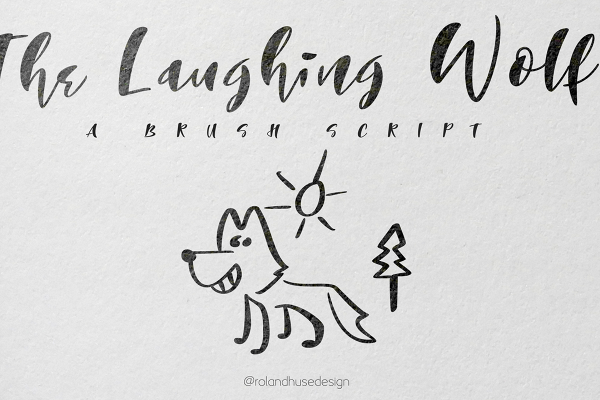 The Laughing Wolf. Font | Roland Huse Design | FontSpace