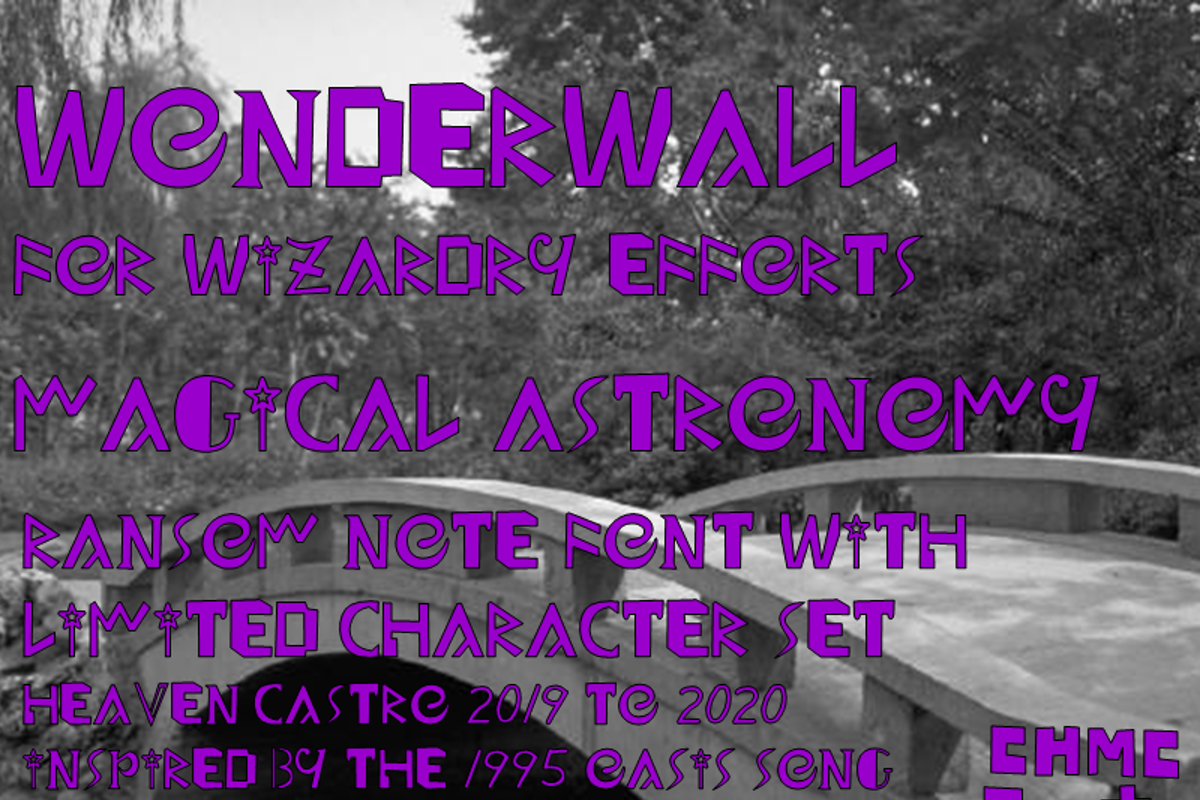 Wonderwall Font - Free Download
