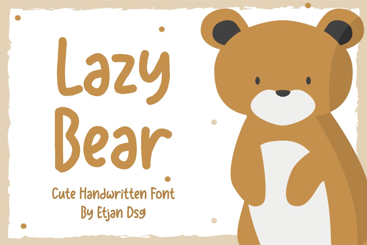 Lazy Bear Font - Free Download
