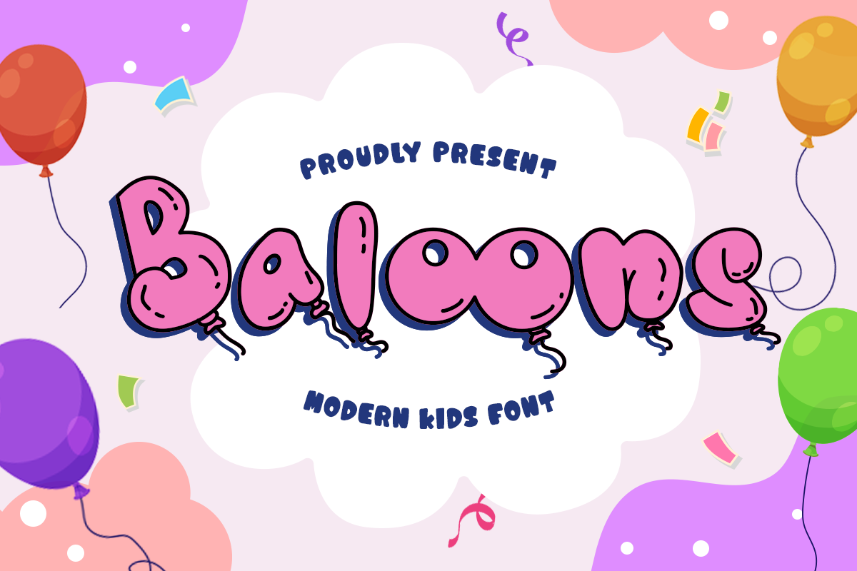 Baloons Font | Fontkong | FontSpace