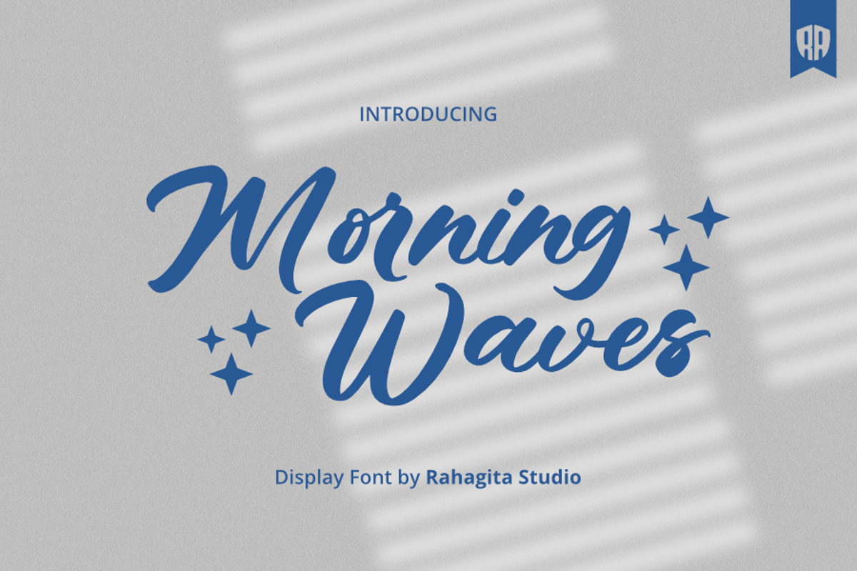 Morning Waves Font | Rahagita Studio | FontSpace