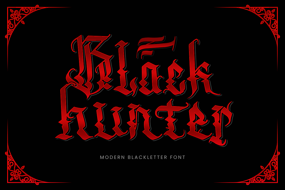 Blackhunter Font | Fontkong | FontSpace