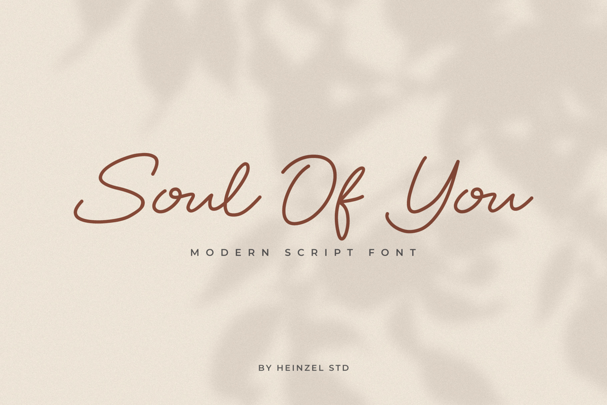 Soul Of You Font | Heinzel Studio | FontSpace