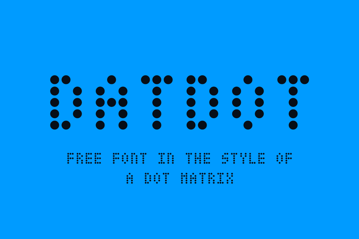 Dat Dot Font - Free Download