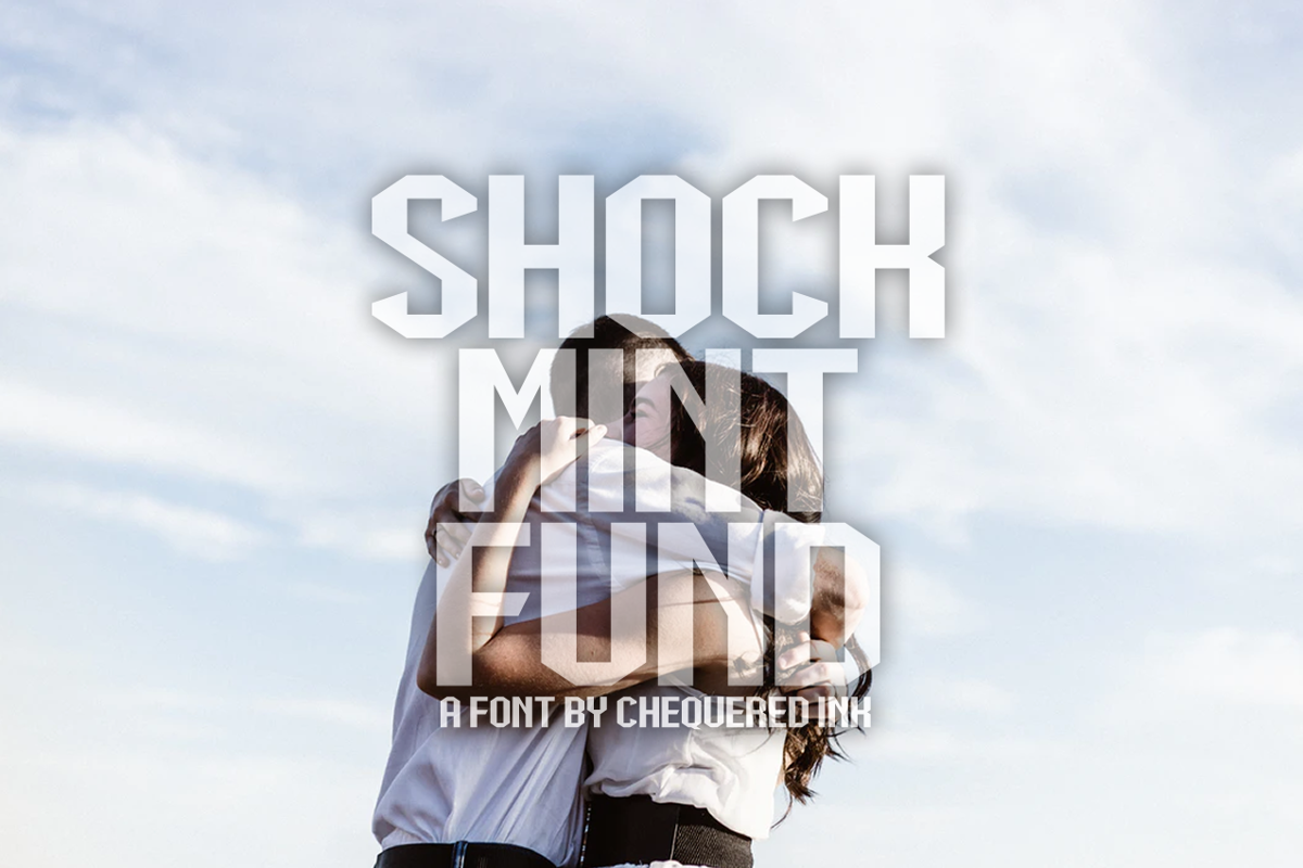 Shock Mint Fund Font | Chequered Ink | FontSpace
