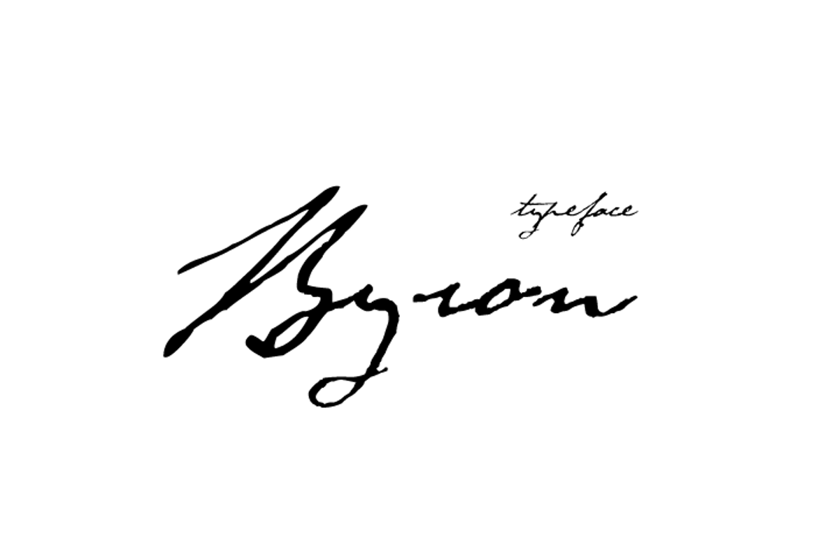 Byron Font | Zetafonts | FontSpace