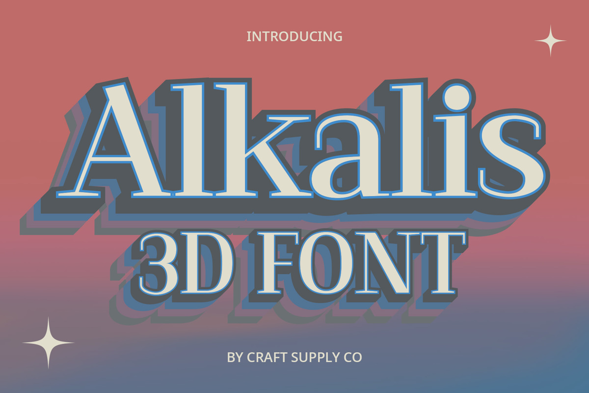 Alkalis 3D Font - Free Download