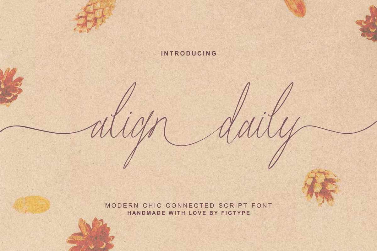 Align daily Font | Figstype | FontSpace