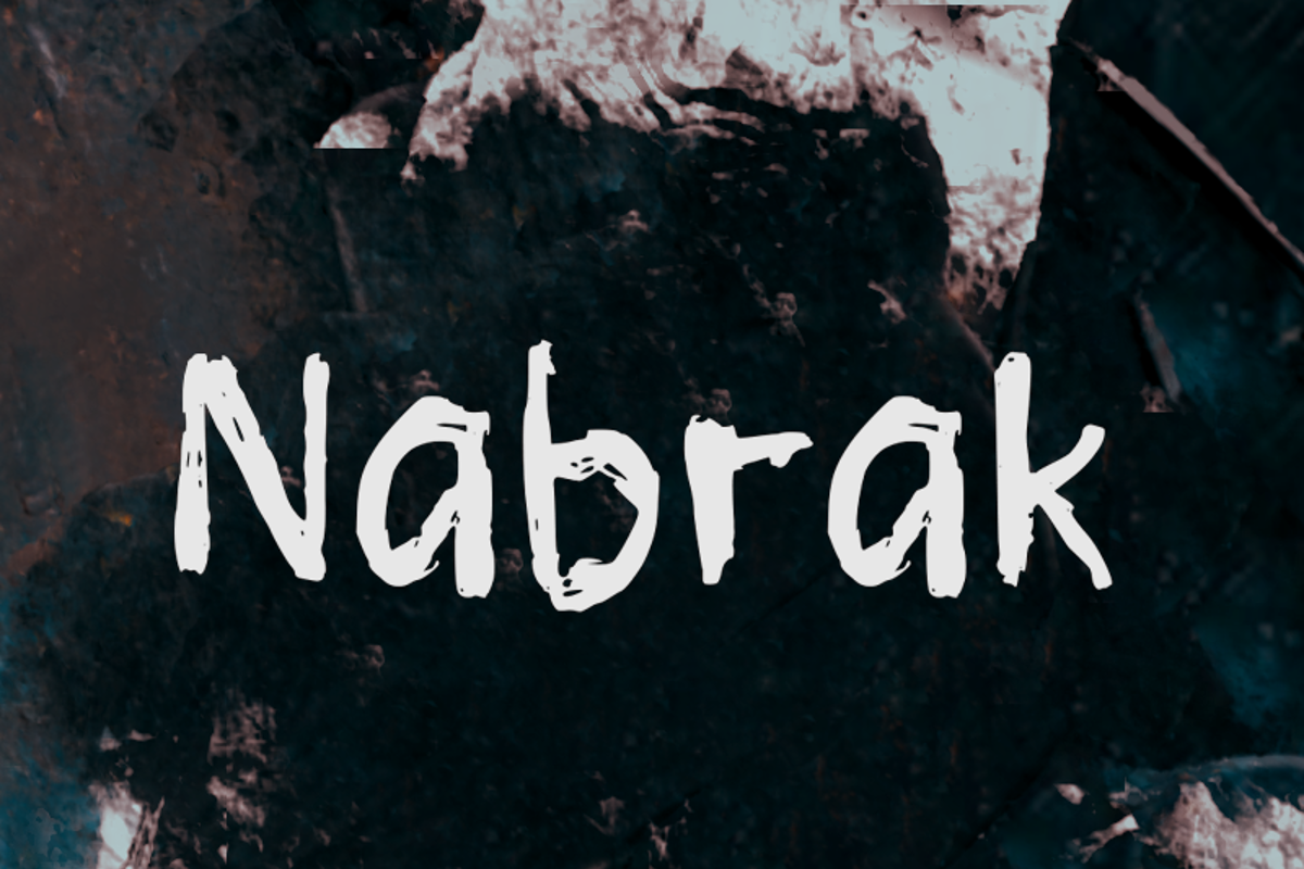 N Nabrak Font | wepfont | FontSpace