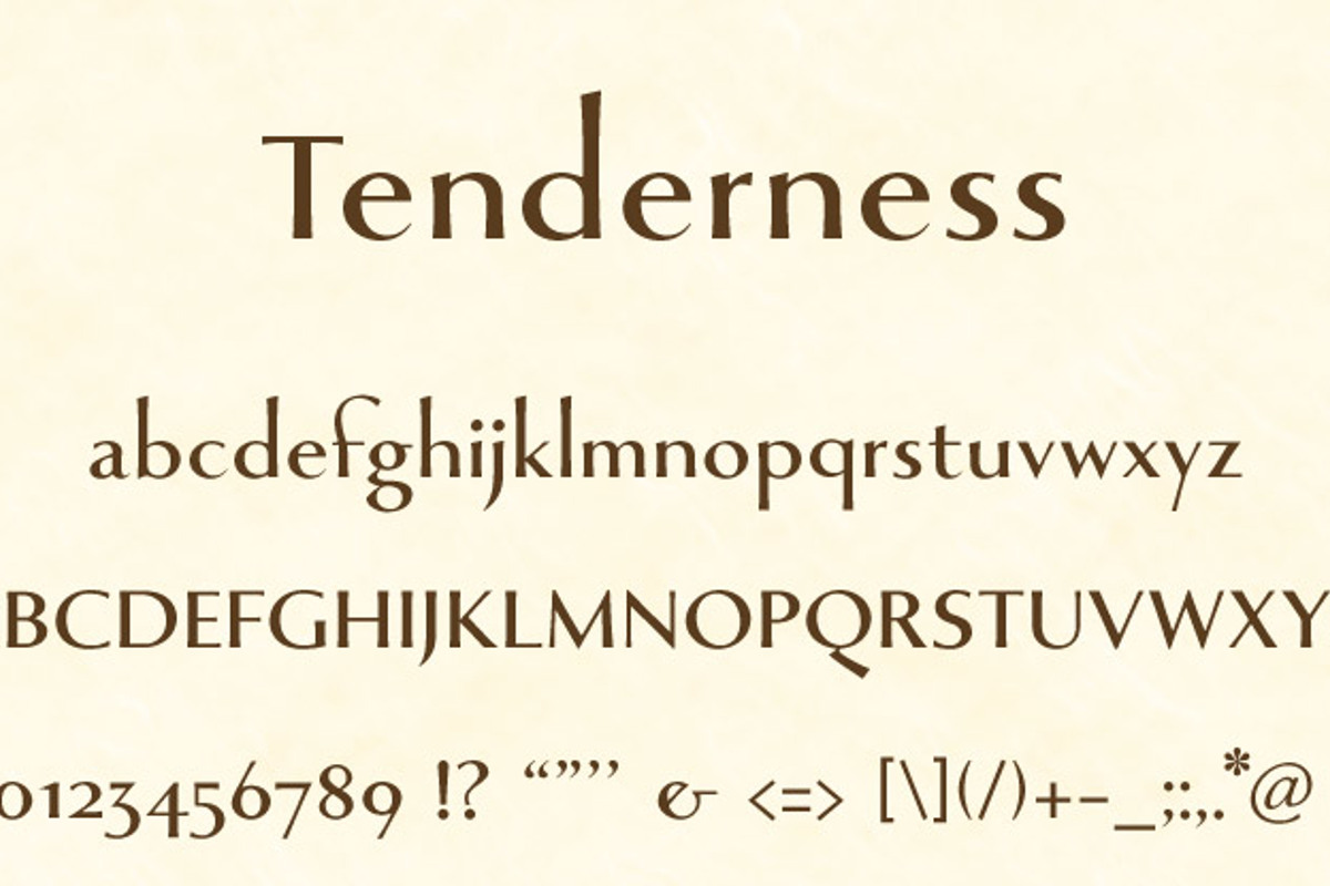 Tenderness Font - Free Download