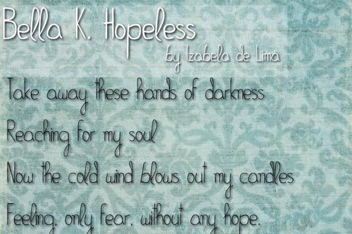 Bella K. Hopeless Font | Izabela de Lima | FontSpace
