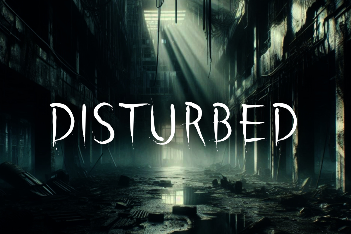 DISTURBED Font | JoannaVu | FontSpace