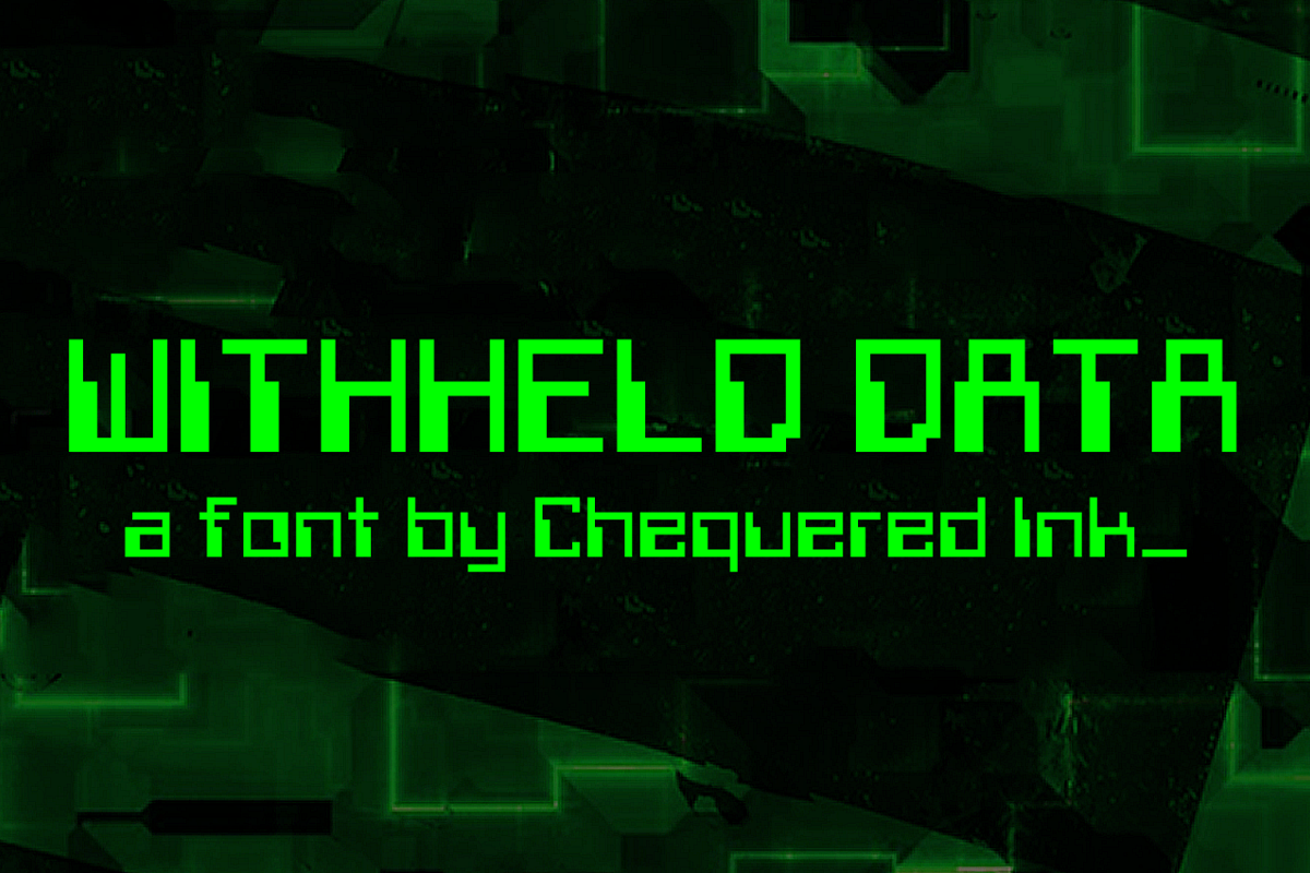 Withheld Data Font - Free Download