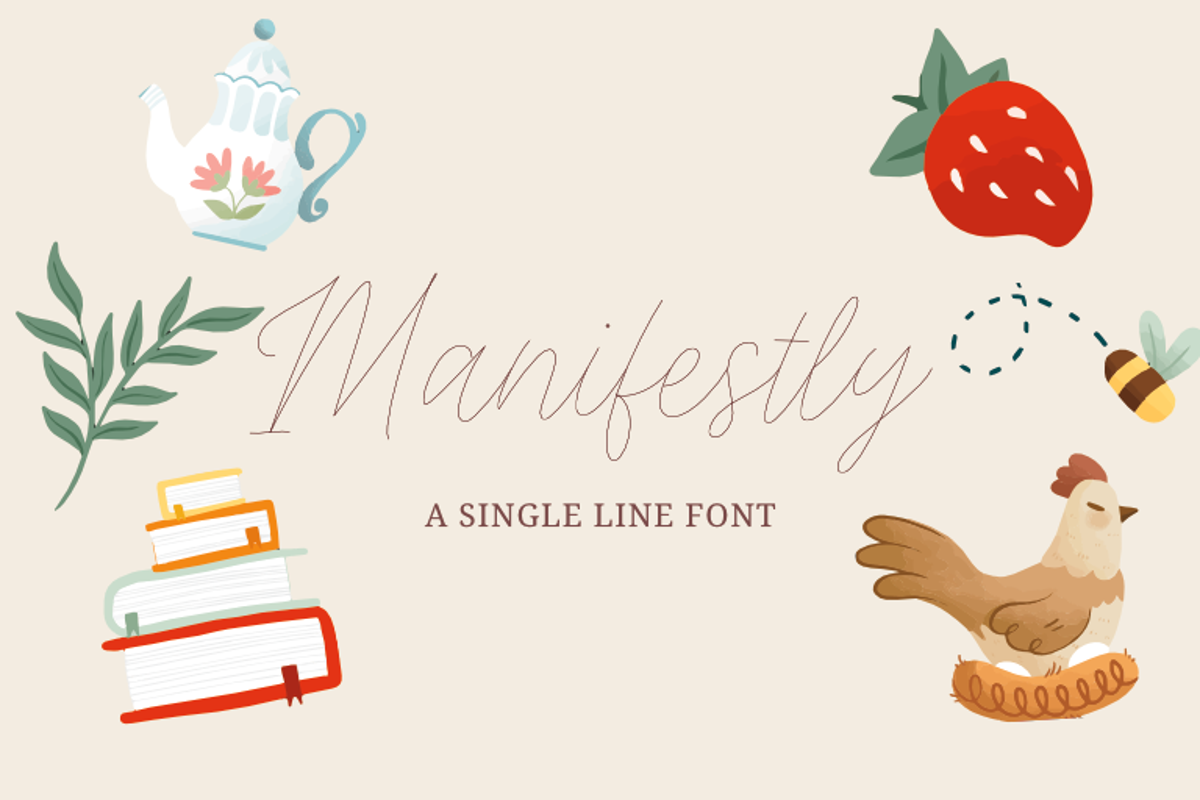 Manifestly Single Line Font - Free Download
