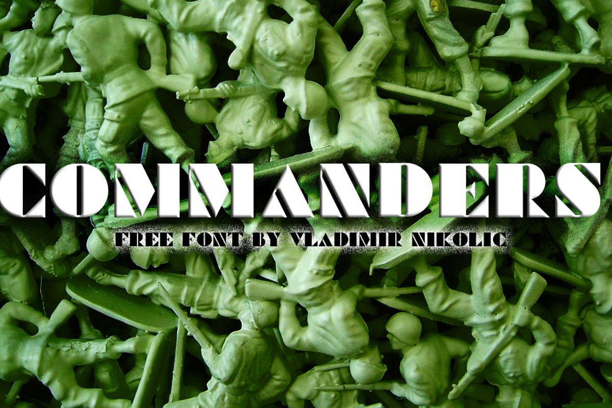 Commanders Font | Vladimir Nikolic | FontSpace