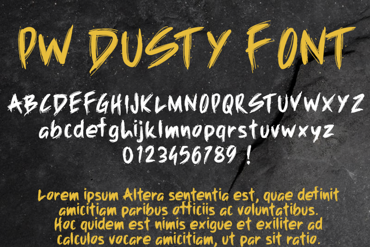PW Dusty Font - Free Download