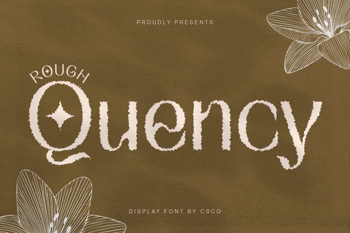 Quency Rough Font - Free Download