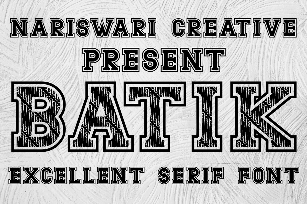 Batik Font Nariswari Creative FontSpace Batik Font Nariswari Creative FontSpace