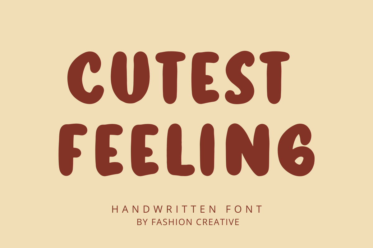 Cutest Feeling Font - Free Download