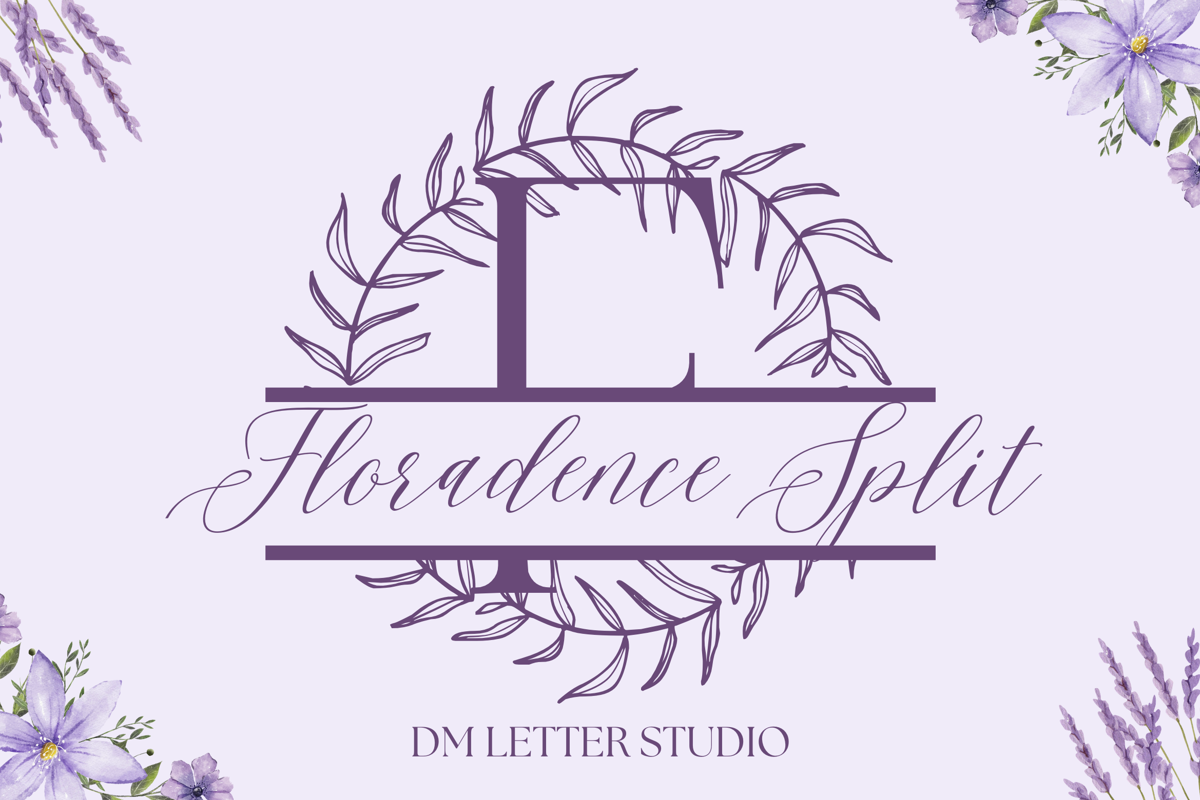 Floradence Split Font | Dmletter studio | FontSpace