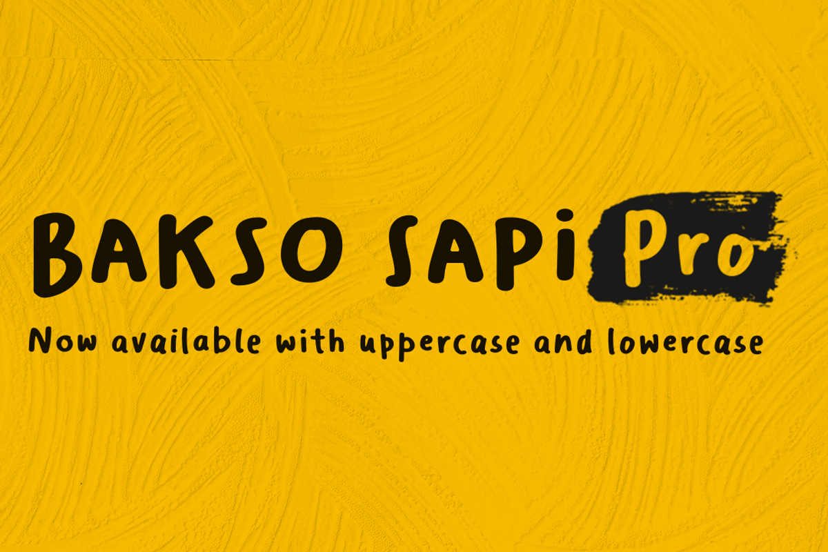 Bakso Sapi Pro Font - Free Download
