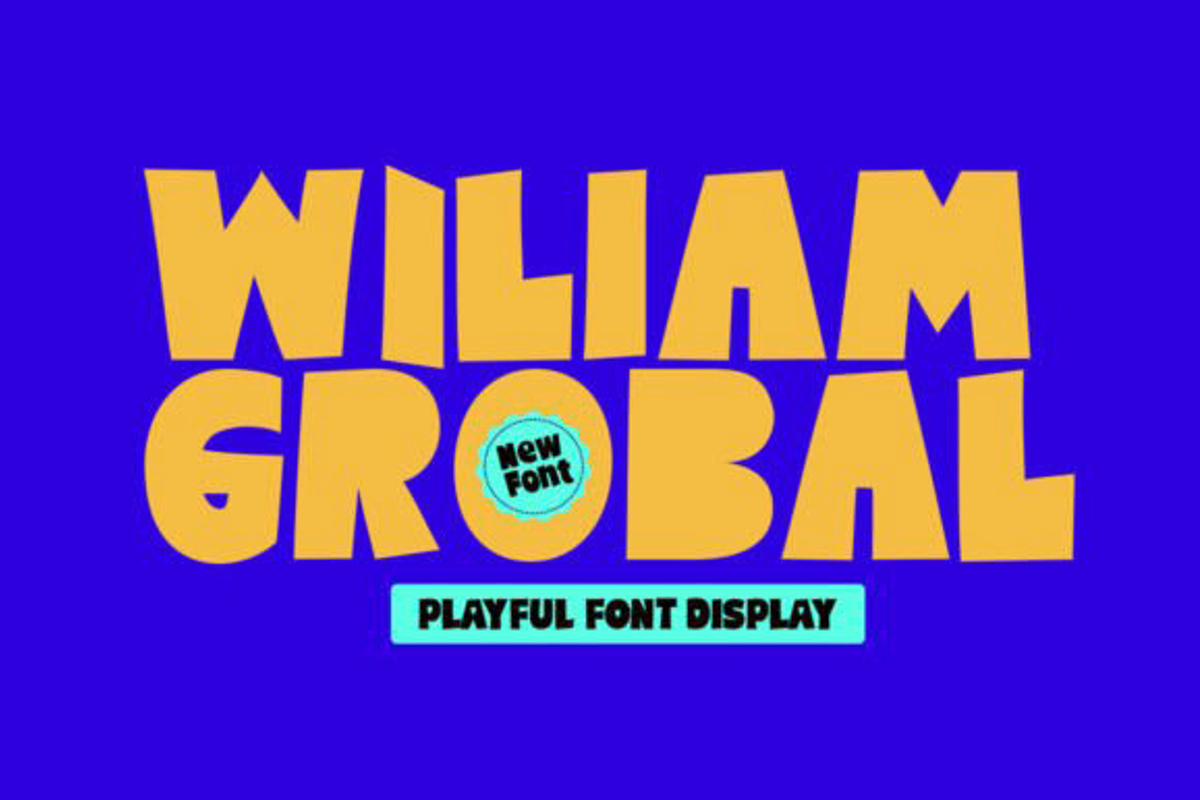 Wiliam Grobal Display Heavy Font | Solidtype | FontSpace