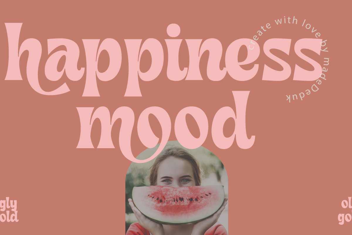 Happiness Mood Font | madeDeduk | FontSpace