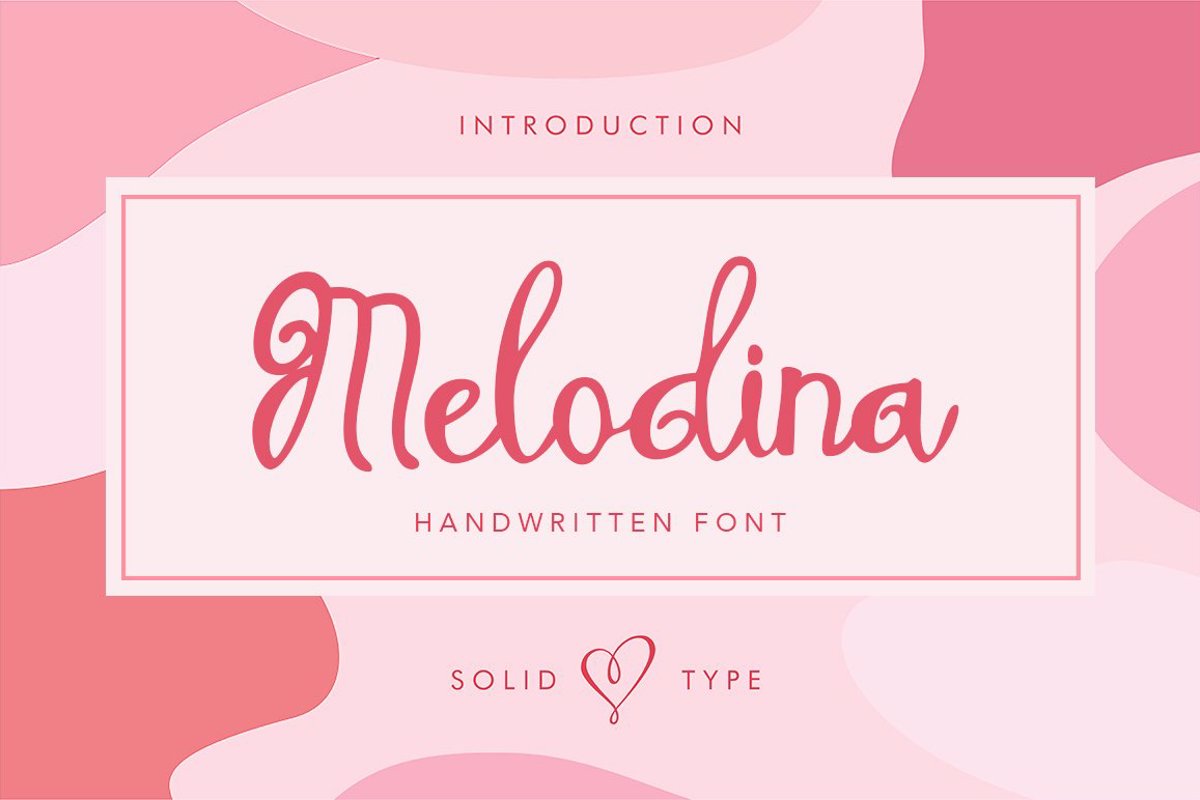 Melodina Script Font | Solidtype | FontSpace